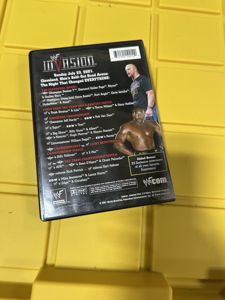 WWF Invasion 2001 DVD WWE World Wrestling Federation H82 | eBay