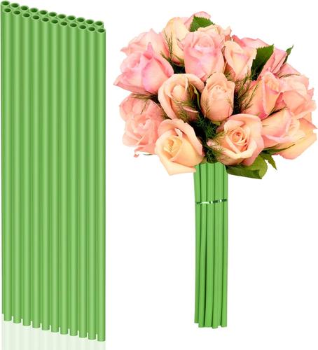 1/4 Inches Stem Covers for DIY Bouquets 12 Inch Artificial Flower Stem ...