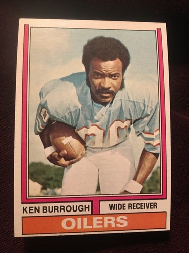1974 Topps #304 Oilers Ken Burrough Football Card | eBay