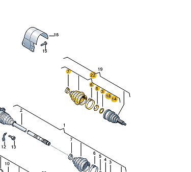 AUDI A3 8P Left or Right Outer Axle Boot Kit 6R0498203ANEW GENUINE | eBay