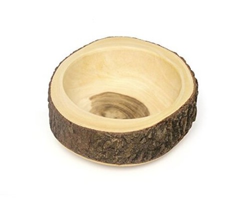 Acacia Slab Tree Bark Bowl, 10" Diameter x 4.25" Height, Single Bowl ...