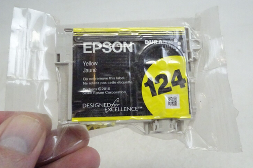Genuine Epson 124 T1244 Yellow Ink for InkJet Printer SEALED | eBay