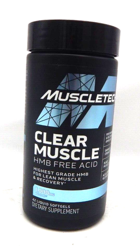 Muscletech Clear Muscle HMB Free Acid for Lean Muscle & Recovery 04/ ...