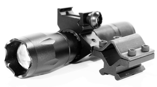 Trinity 1200 lumen strobe flashlight with mount for ruger 10-22 hunting ...