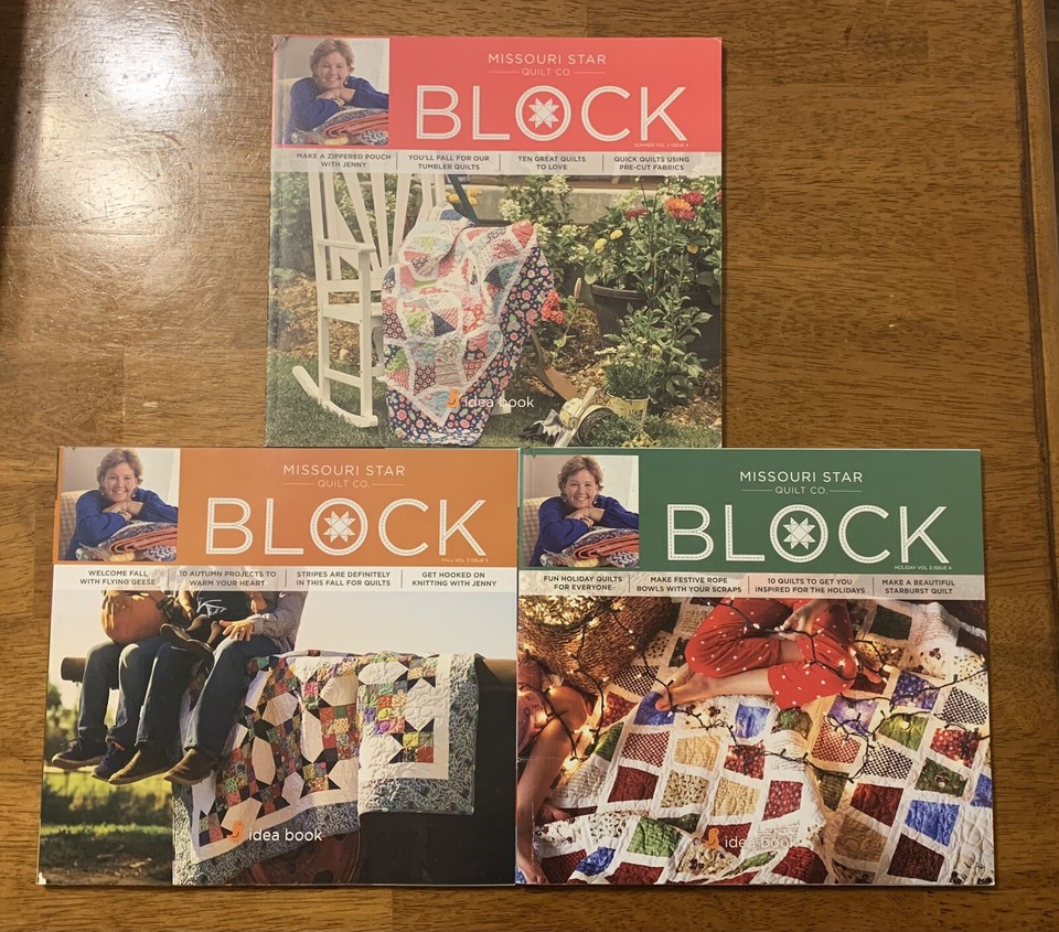 Lot of 7 Missouri Star Quilt Co Block Quilting Idea Books Jenny Doan | eBay