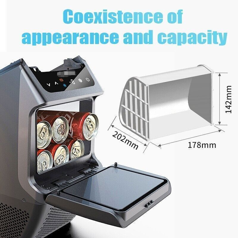 Portable Car Refrigerator Mini Car Refrigerator For Tesla Model Y 12V 4 ...