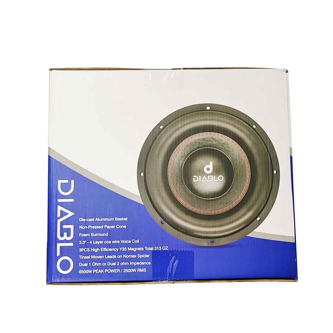 Diablo DB-12XL D1 12" 6500W Peak Dual 1-Ohm Voice Coil DVC Car Audio ...