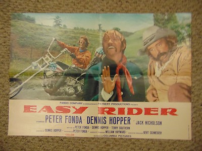 Peter Fonda Dennis Hopper Easy Rider Poster #L9520 | eBay UK
