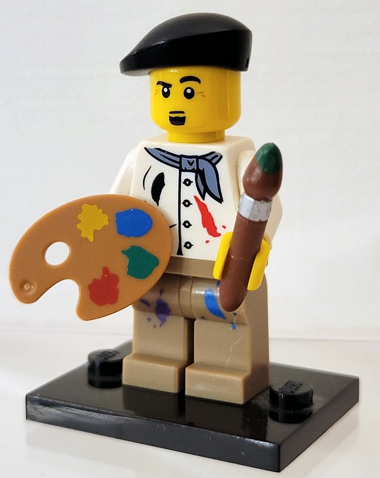 LEGO Artist Minifigure - Series 4 - Painter Brush Pallet 8804 ...