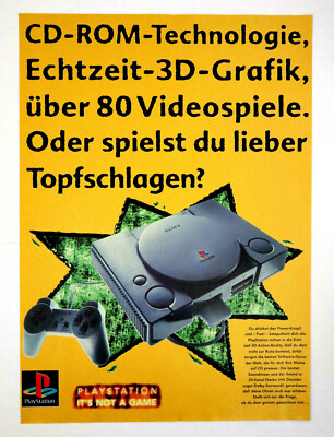 Playstation 1 PS1 PXS Konsole Console Werbeblatt Poster Promo Ad Page ...