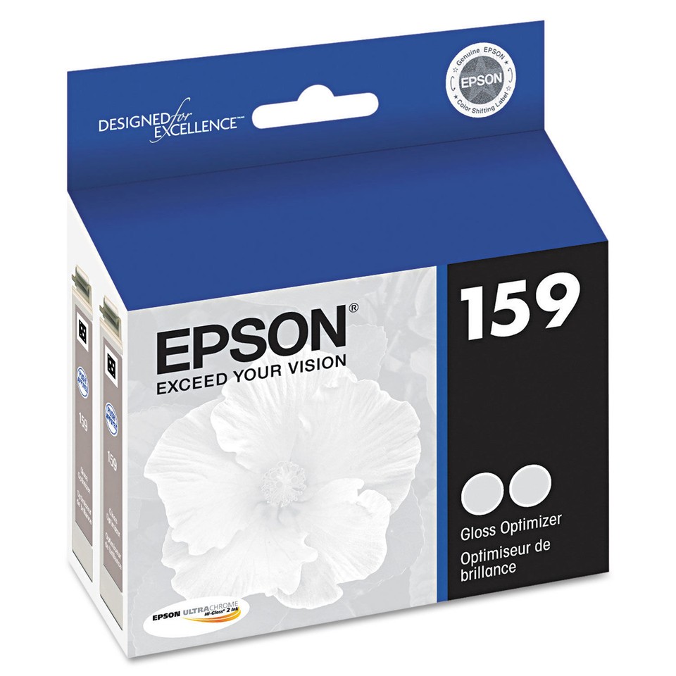 100 % GENUINE EPSON STYLUS R2000 INK CARTRIDGES T159 WITH GENUINE EPSON ...