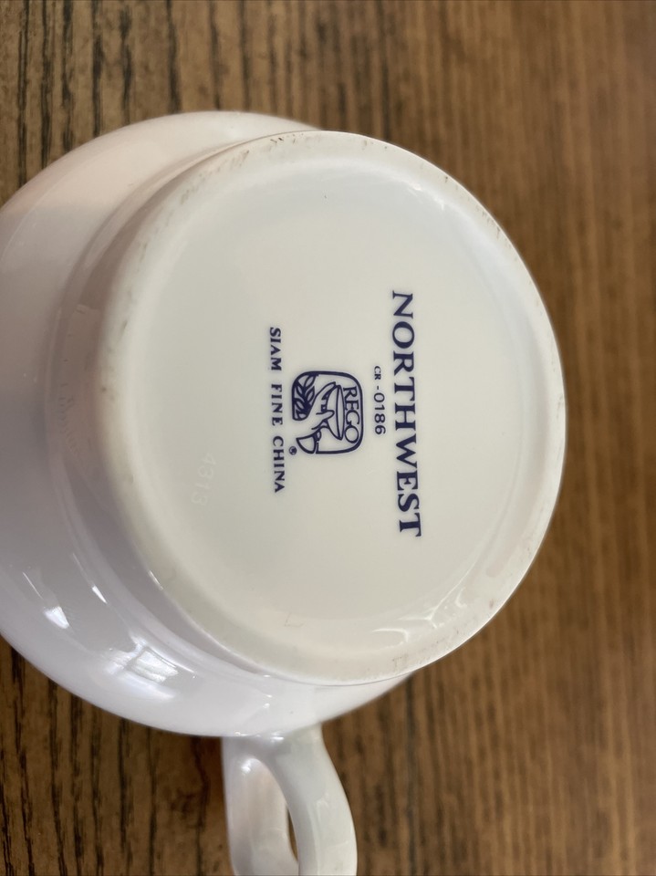 Northwest Airlines Rego Siam Fine China Coffee Cups Teacups - NWA | eBay