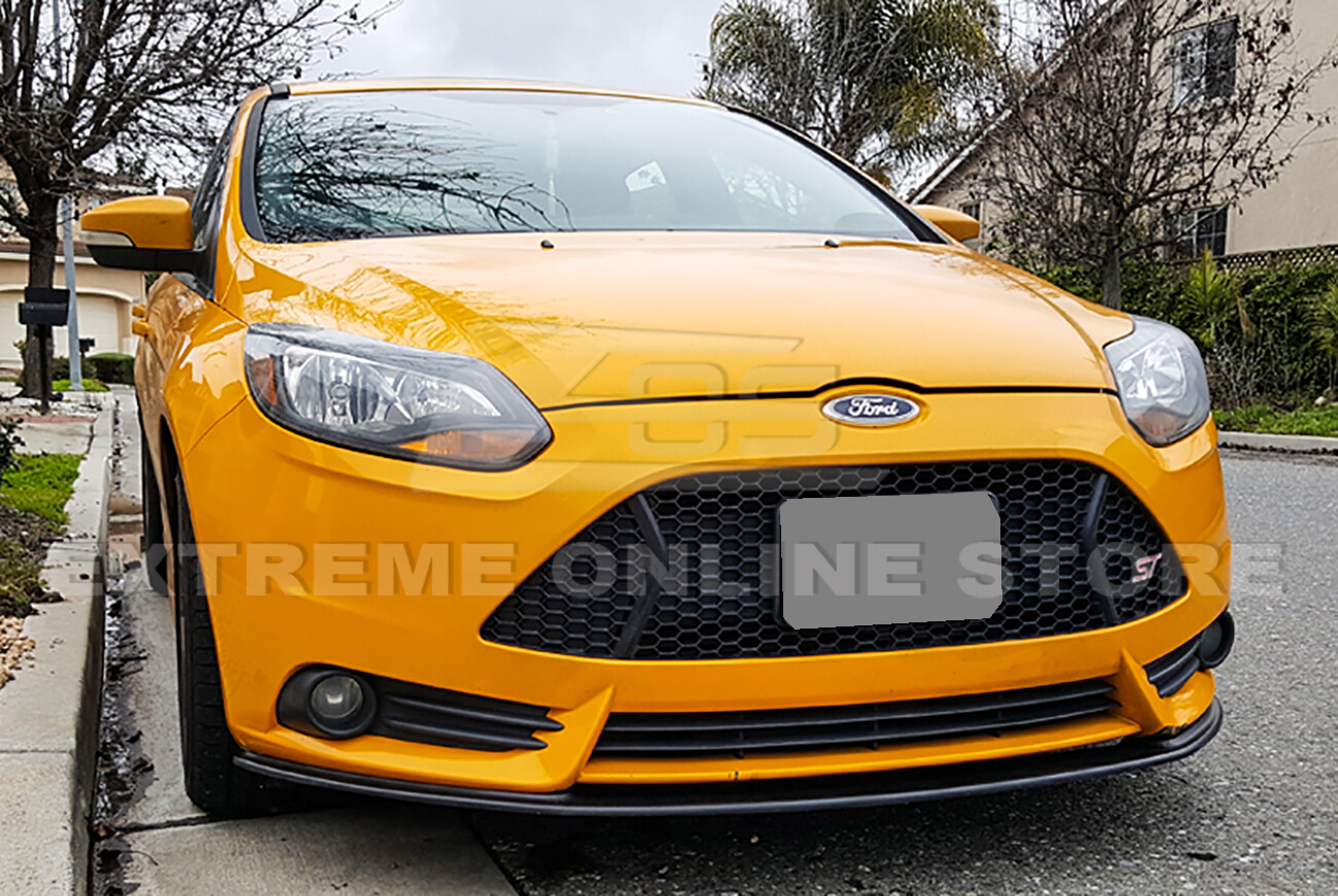 For 12-14 Ford Focus ST MK3 Fiberglass Front Bumper Lower Add On ...