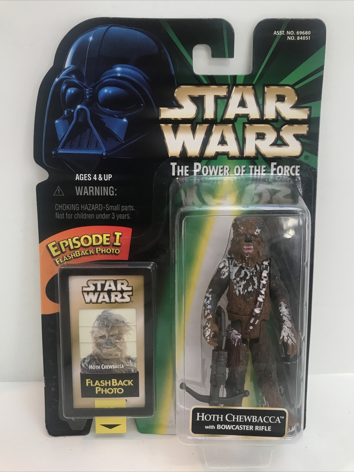 Star Wars Power Of The Force Hoth Chewbacca w/ Bowcaster Rifle Hasbro ...