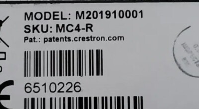 Crestron MC4R MC4-R 4-Series Crestron Home Processor NEW | eBay