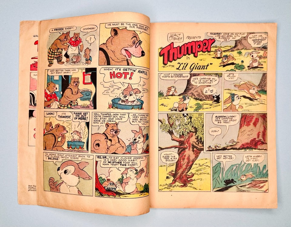 Walt Disney's THUMPER "Follows His Nose" DELL #243 (1949) | eBay