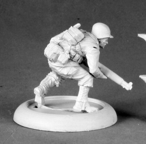 Reaper Miniatures Pfc. Tim Hernandez #50339 Chronoscope Unpainted Metal Figure 762486503399 | eBay