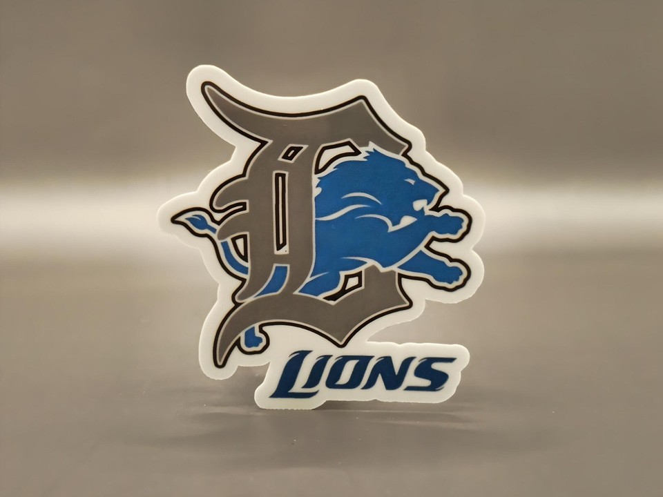 Football Vinyl Decal Stickers 313 Lions Nation Motor City Sports ...