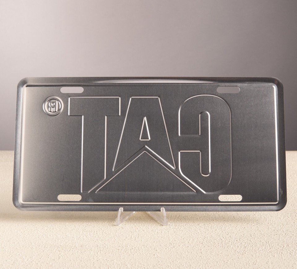 Caterpillar CAT Logo Heavy Equipment 3D Embossed Metal License Plate | eBay