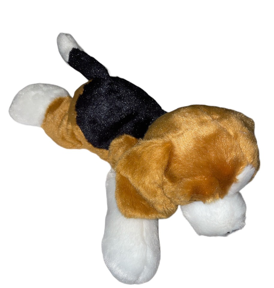 Toys R Us Dog Plush Toy Stuffed brown blk faux leather nose 14” | eBay