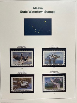 ALASKA - State Duck Stamps - Lot - Mint OG NH. See List Below, CV ...
