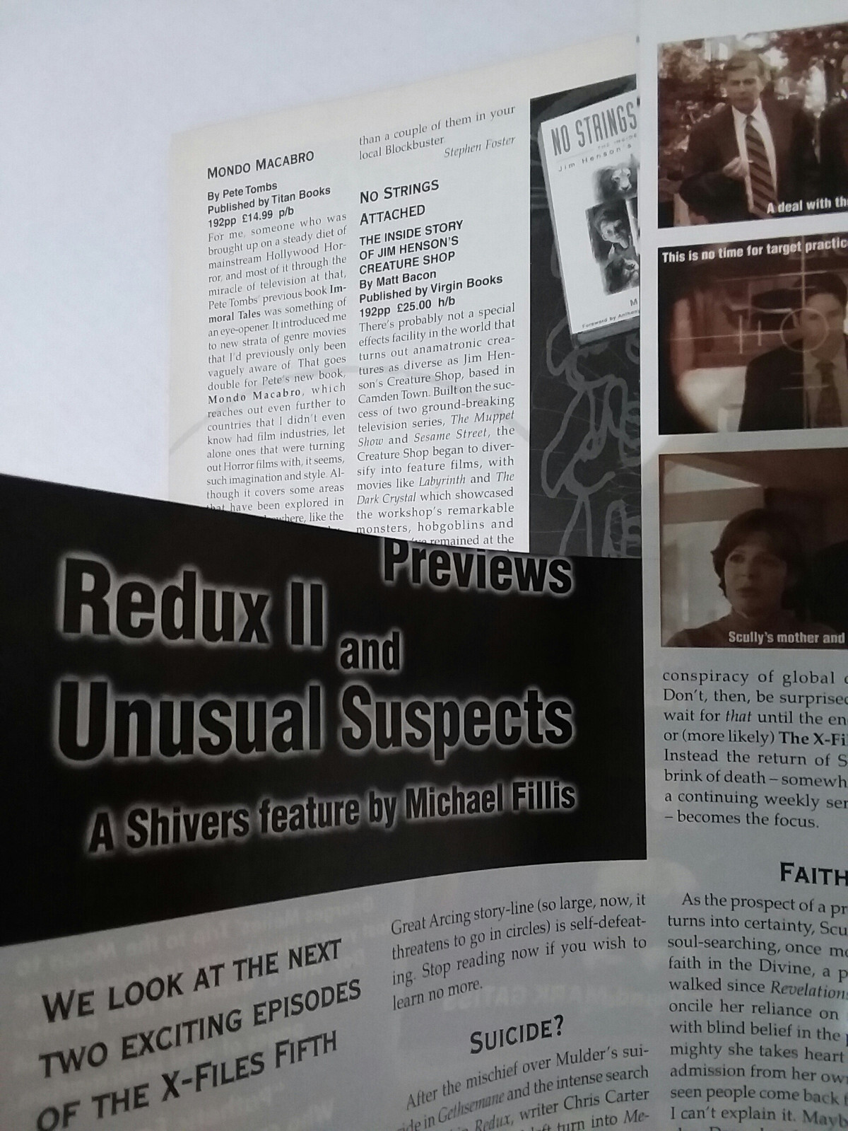 Shivers Magazine #49 (Jan 1998) Barbara Steele, Ingrid Pitt, X-Files ...