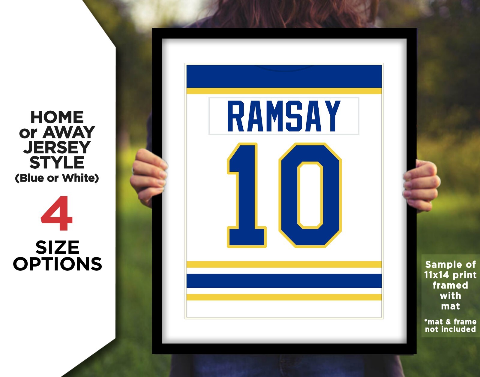 CRAIG RAMSAY Jersey Photo Picture BUFFALO SABRES Style Hockey / 8x10 ...