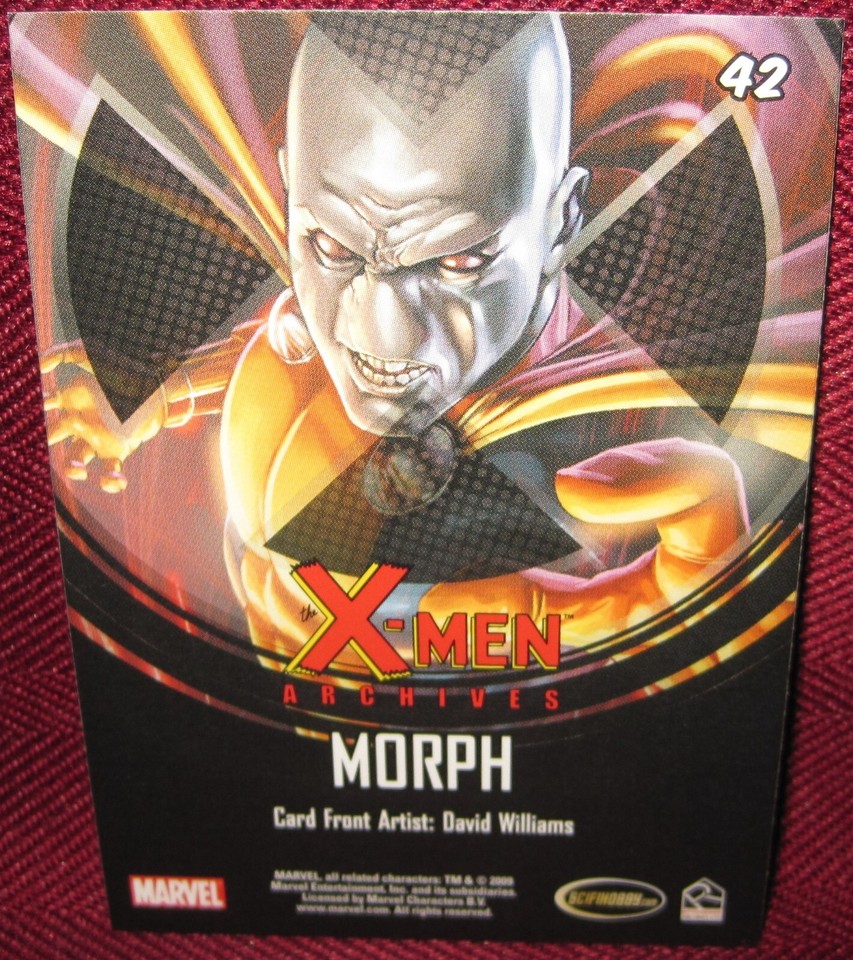 2009 RITTENHOUSE X-MEN ARCHIVES #42 MORPH | eBay