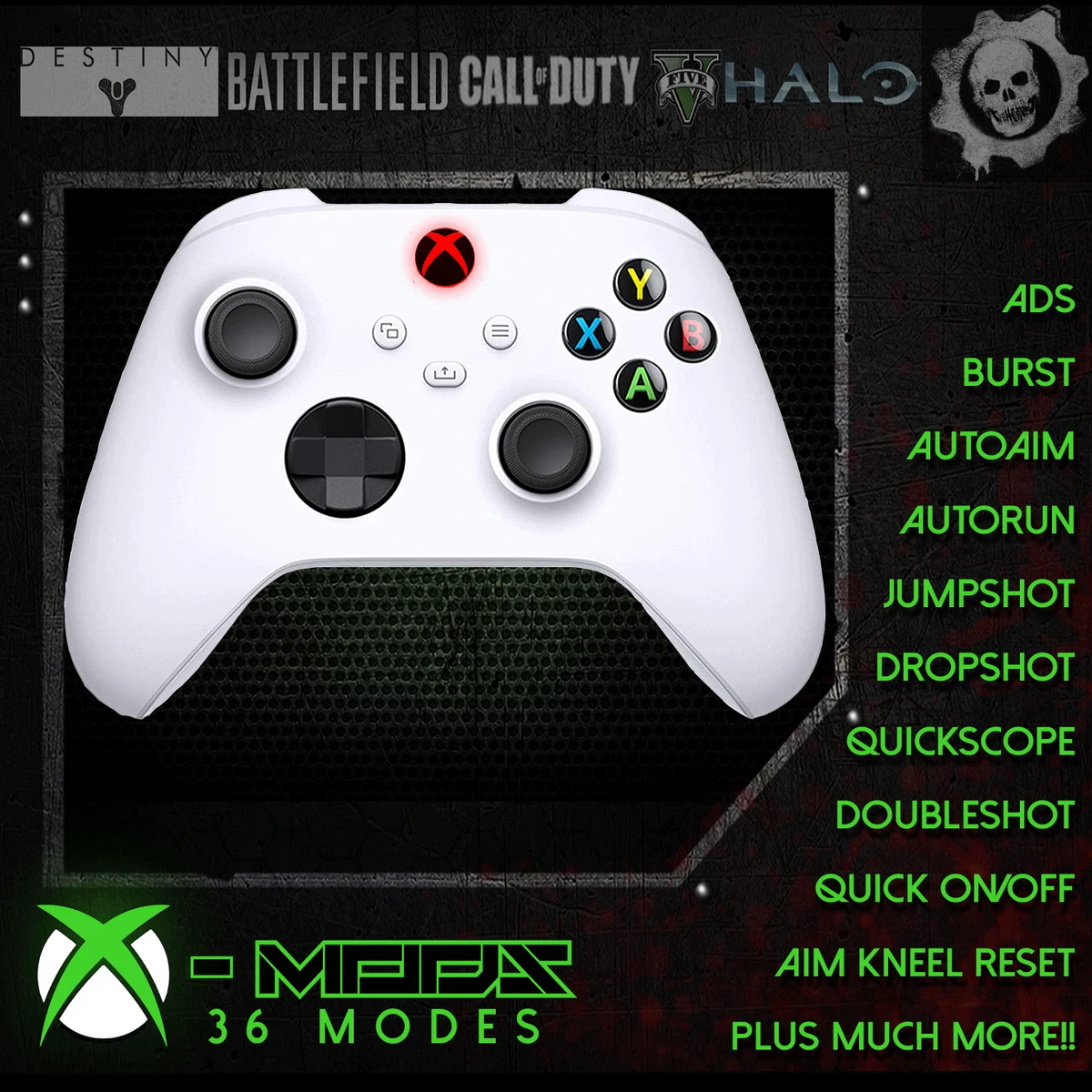 Xbox 360 Custom Controllers Black Ops 2