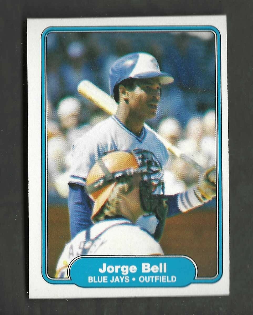 JORGE BELL 1982 FLEER ROOKIE #609 TORONTO BLUE JAYS | eBay
