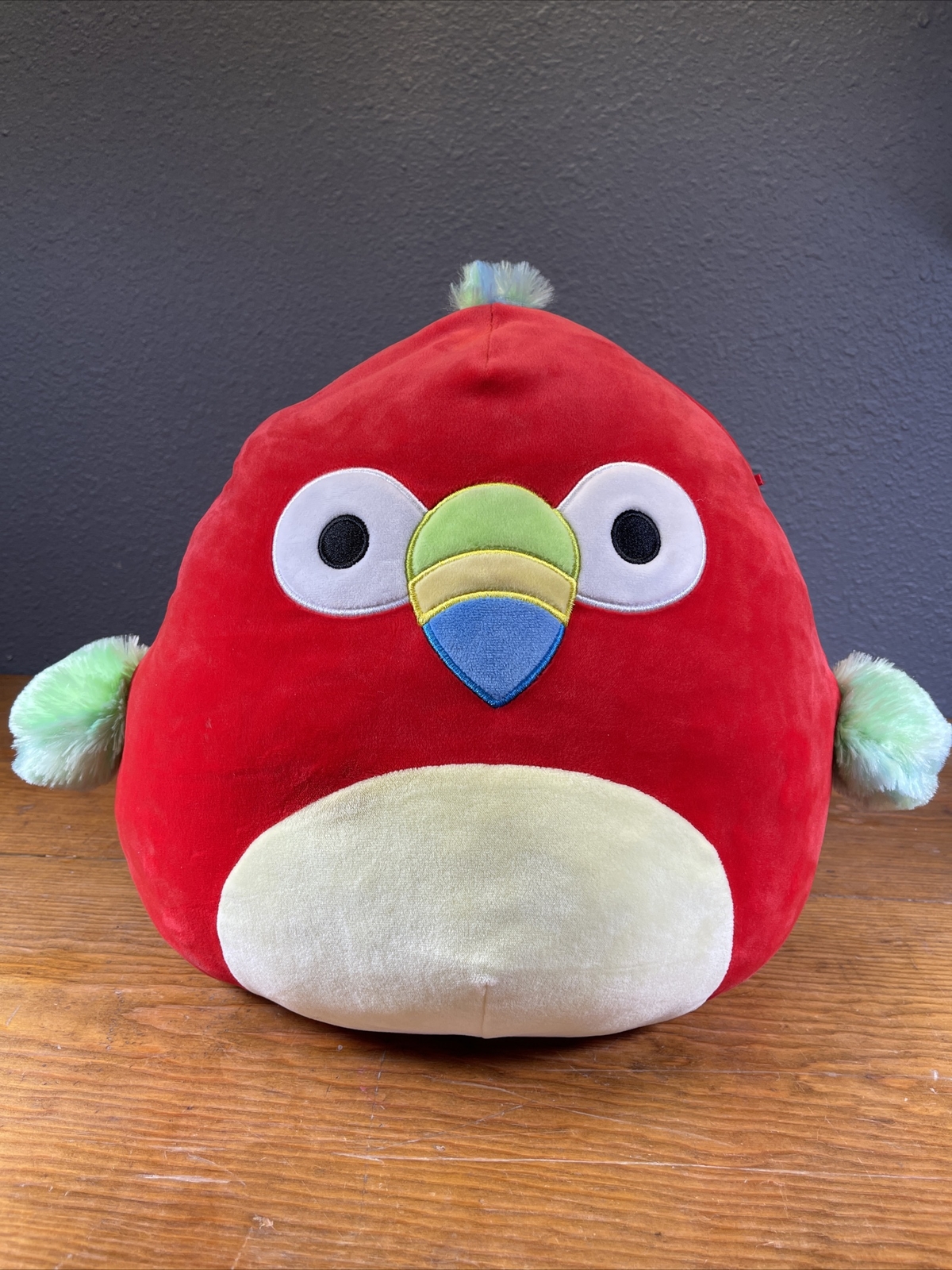 Paco the Red Parrot Bird 12" Squishmallow Plush Gift Soft 2020 Version ...