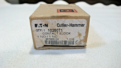 CUTLER HAMMER EATON 10250T1 30MM CONT BLK 1NO-1NC | eBay