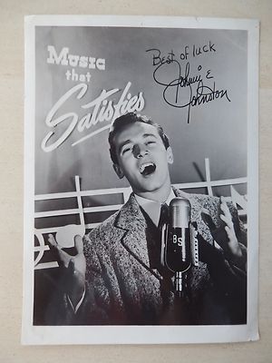 Johnnie Johnston Autographed 5" X 7" Photograph from Estate | eBay