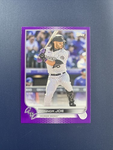 2022 TOPPS UPDATE #US188 CONNOR JOE MEIJER PURPLE COLORADO ROCKIES | eBay