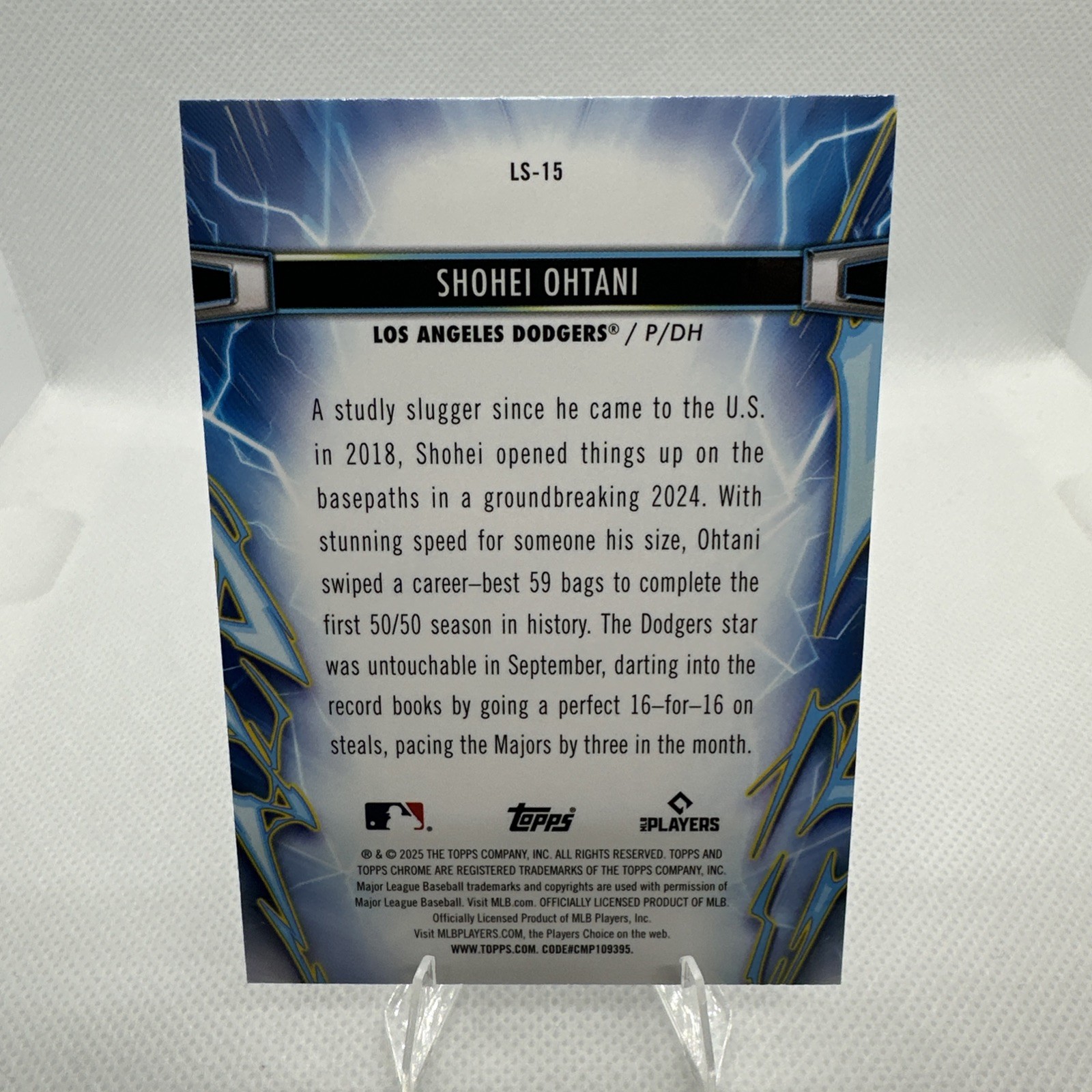 2025 Topps Chrome Cosmic Shohei Ohtani Lightspeed #LS-15