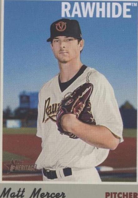 2019 Topps Heritage Minor League Edition - Matt Mercer #106 (RC) for ...