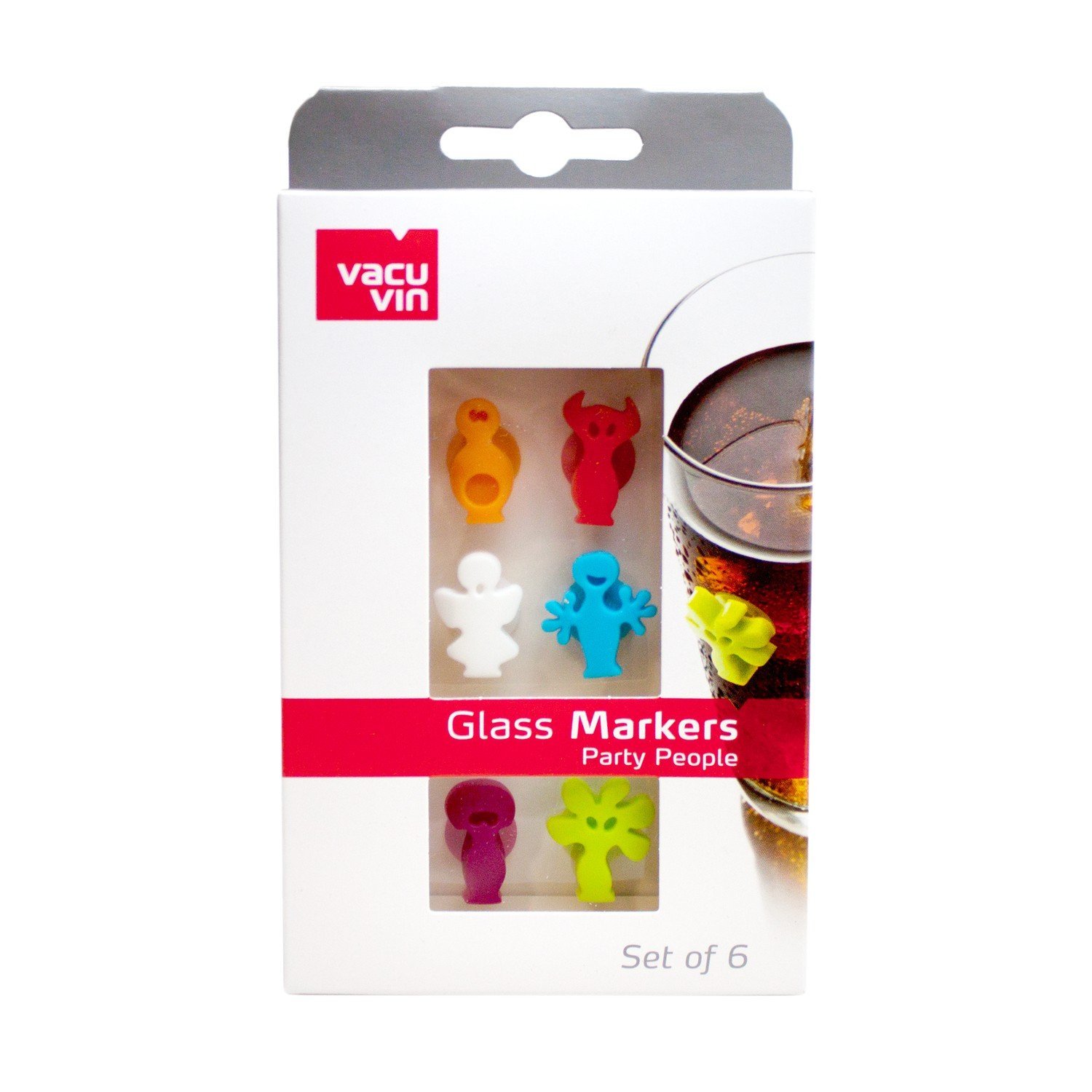 Vacu Vin Glass Markers Guburtstagsfeier Party People 6er Set | eBay.de