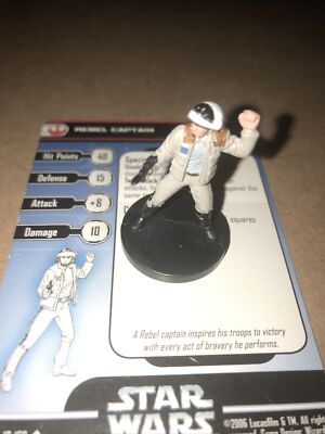 Star Wars Miniatures : Rebel Captain / Capitaine Rebel 10/60 | eBay