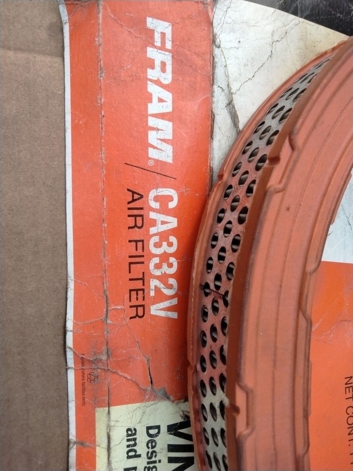 Mopar NOS 426 Hemi 340-440 Six Pack Fram Air Filter | CA332V | Cuda ...