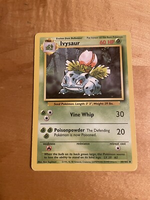 1999 Pokemon Ivysaur 30/102 Trading Card - Offers accepted | eBay