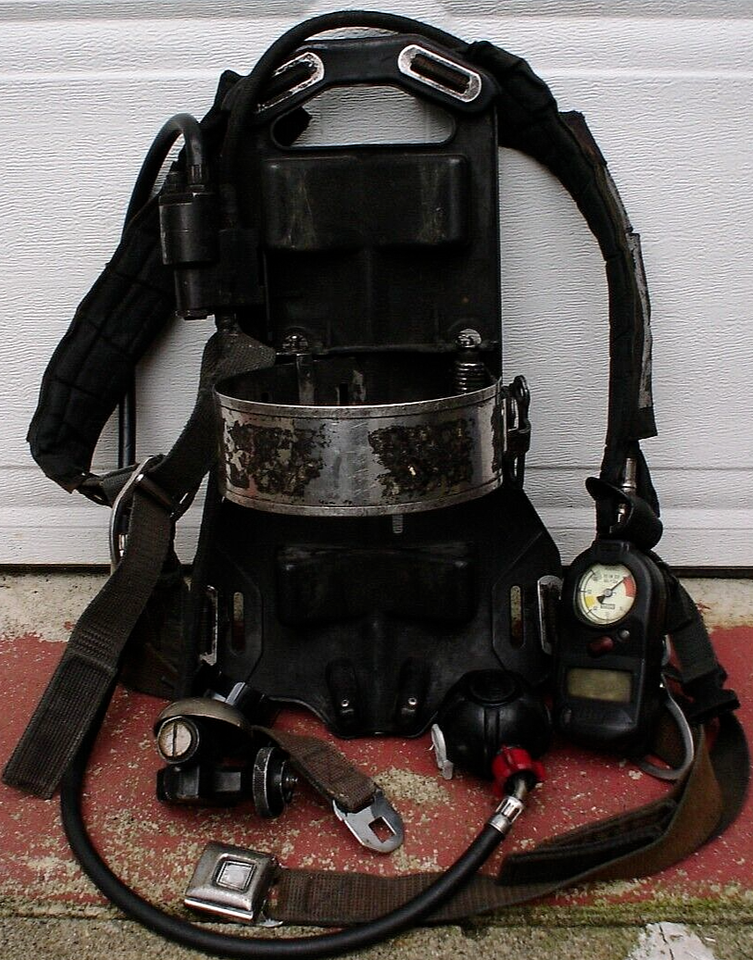 MSA Air Mask Tank Harness SCBA Firefighter Fire Fighter Rescue ...