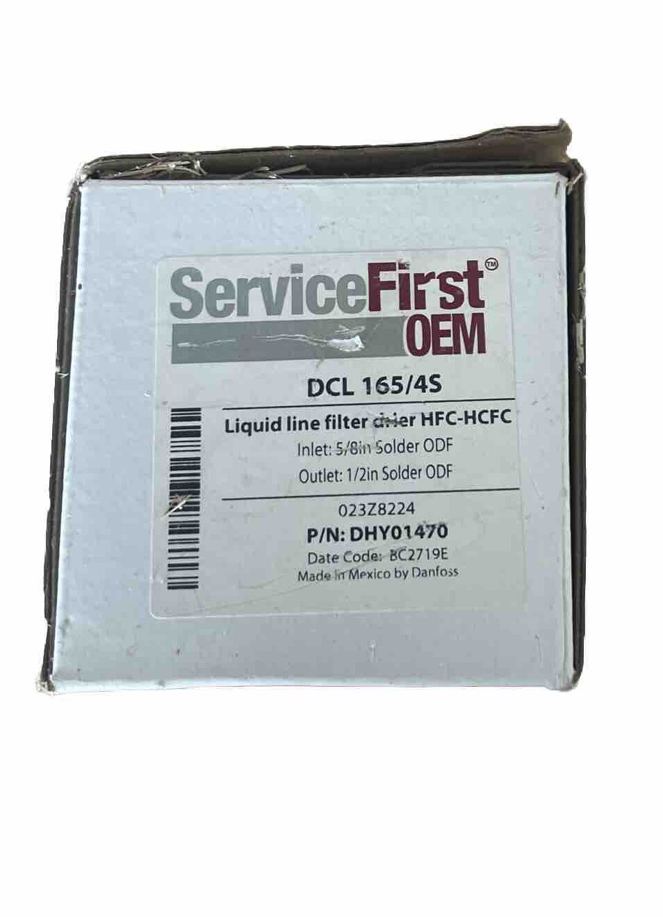 Danfoss, Service First OEM Filter Drier HFC/HCFC Liquid Line DCL 165/45 ...