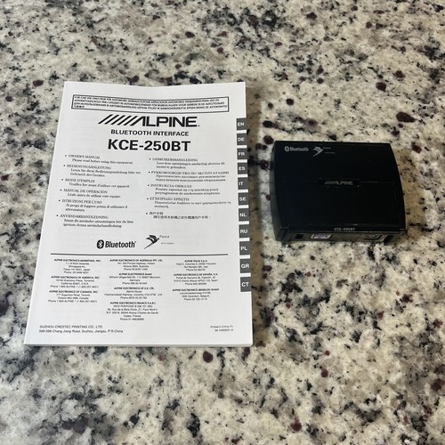 alpine bluetooth interface KCE-250BT Used With Manual | eBay