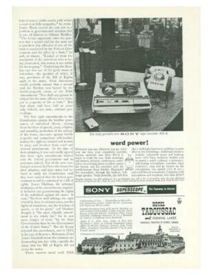 1964 Sony Superscope PRINT AD Reel to Reel Tape Recorder 801-A | eBay