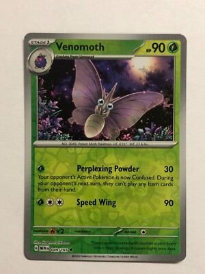 Pokemon Card 151 Reverse Holographic Venomoth 049/165 Near Mint | eBay