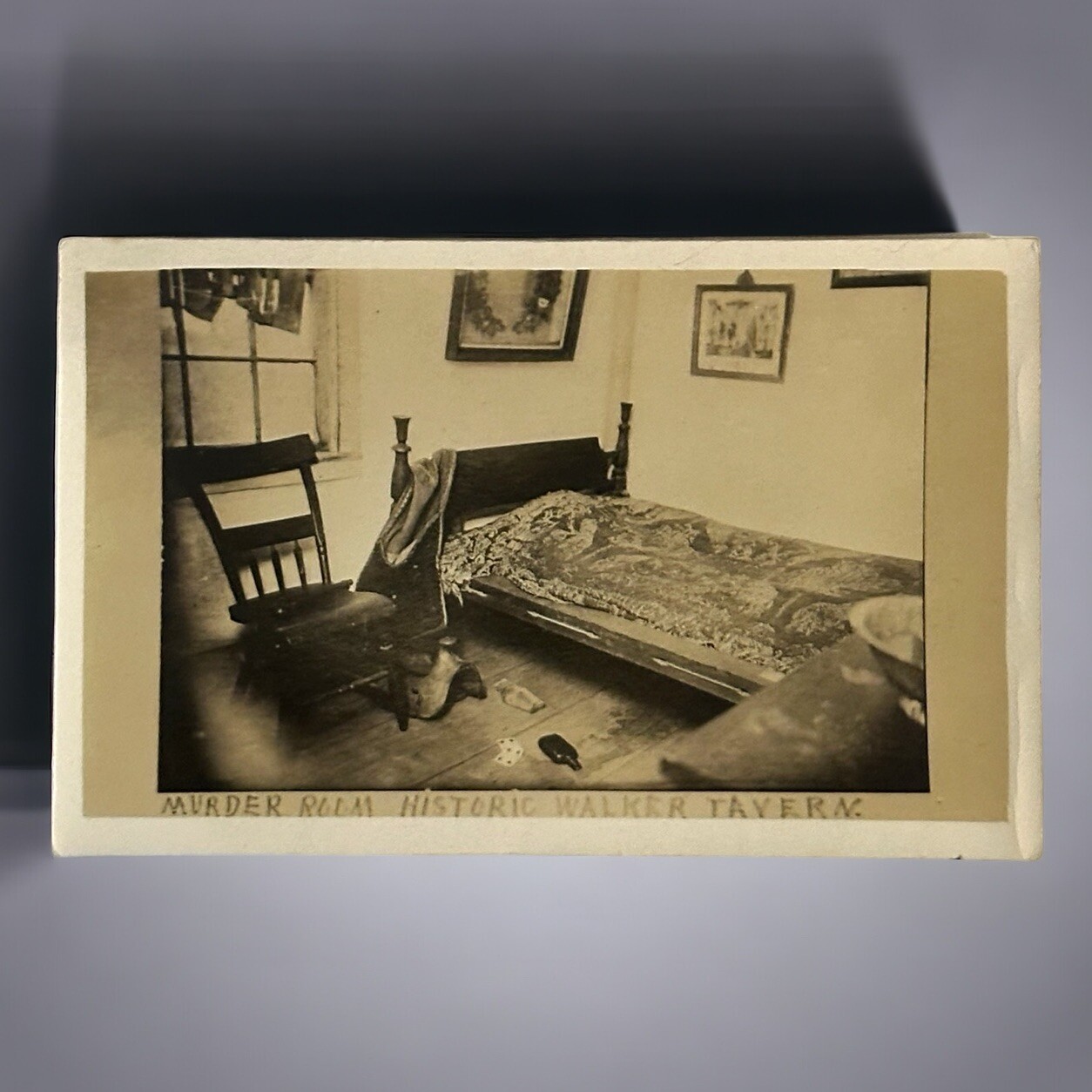 Antique Real Photo Post Card RPPC ‘Murder Room Walker Tavern’ Irish ...