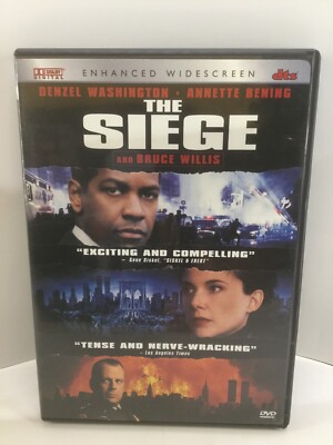 The Siege DVD Widescreen Denzel Washinton.AnnetteBening.Bruce Willis | eBay