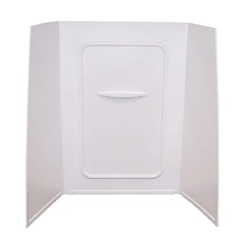 Lippert White 27" x 54" Plastic Bathtub Wall Surround w/ Faux Tile ...