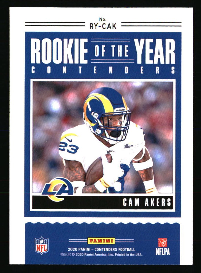 Cam Akers 2020 Panini Contenders #RY-CAK FOOTBALL Card | eBay
