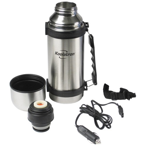 1 L / 12V Electric Heated Vacuum Flask Water Bottle Thermos Stainless ...